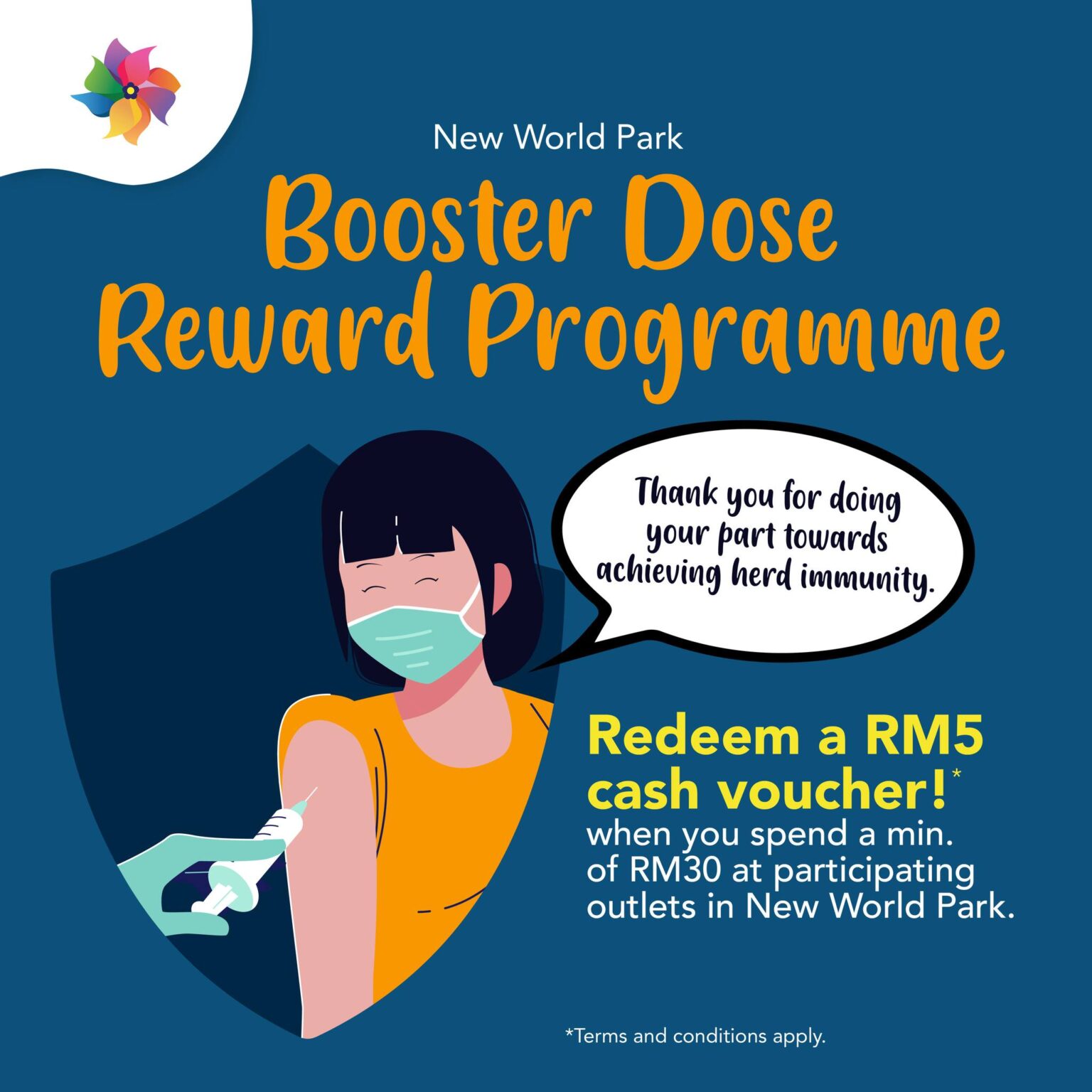 Booster Dose Reward (Redemption Program) - New World Park, Penang